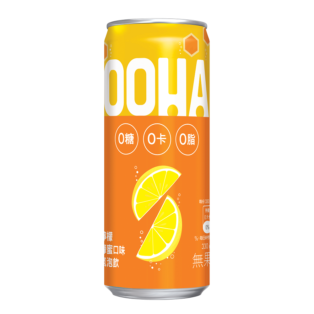 OOHA 氣泡飲檸檬蜂蜜口味330ml | 家樂福線上購物