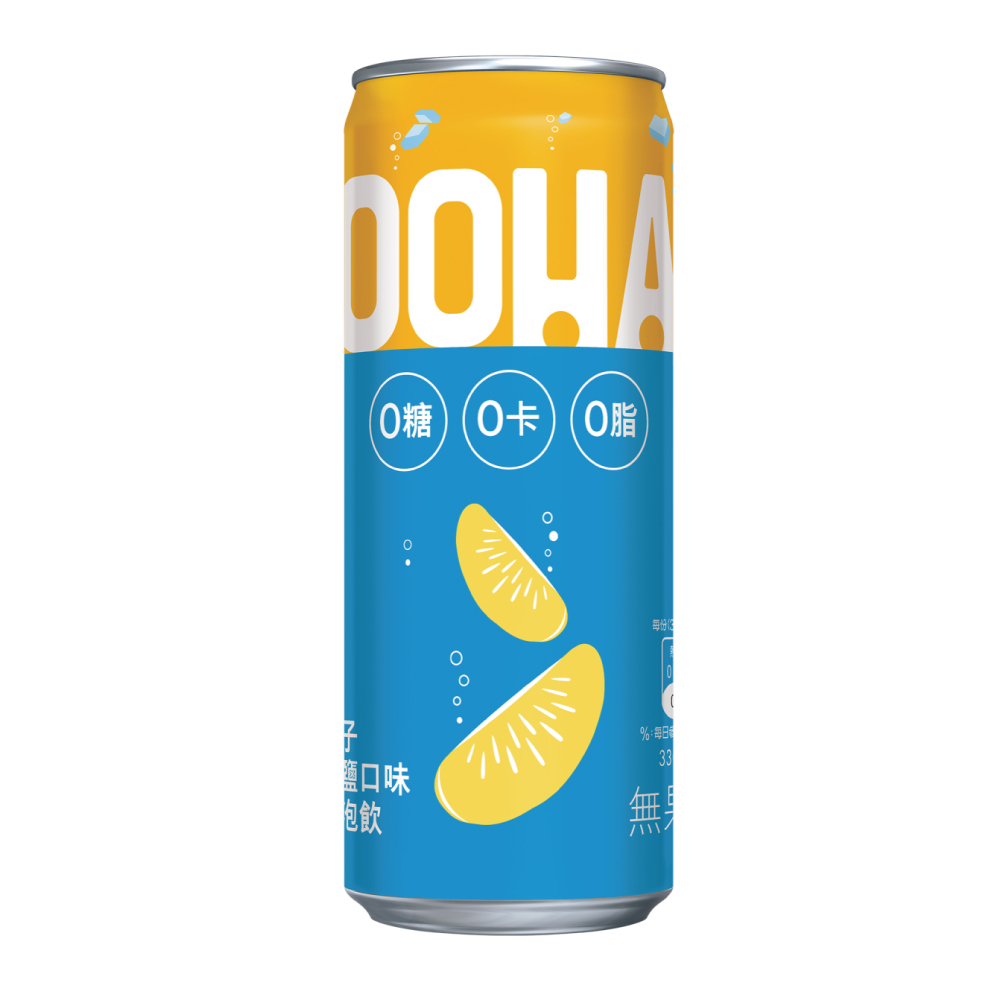OOHA氣泡飲柚子海鹽口味330ml | 家樂福線上購物